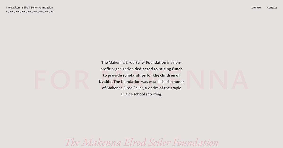 Makenna Elrod Seiler Foundation